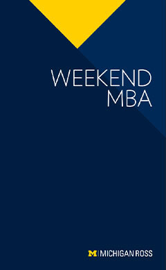 Weekend MBA Brochure | Michigan Ross